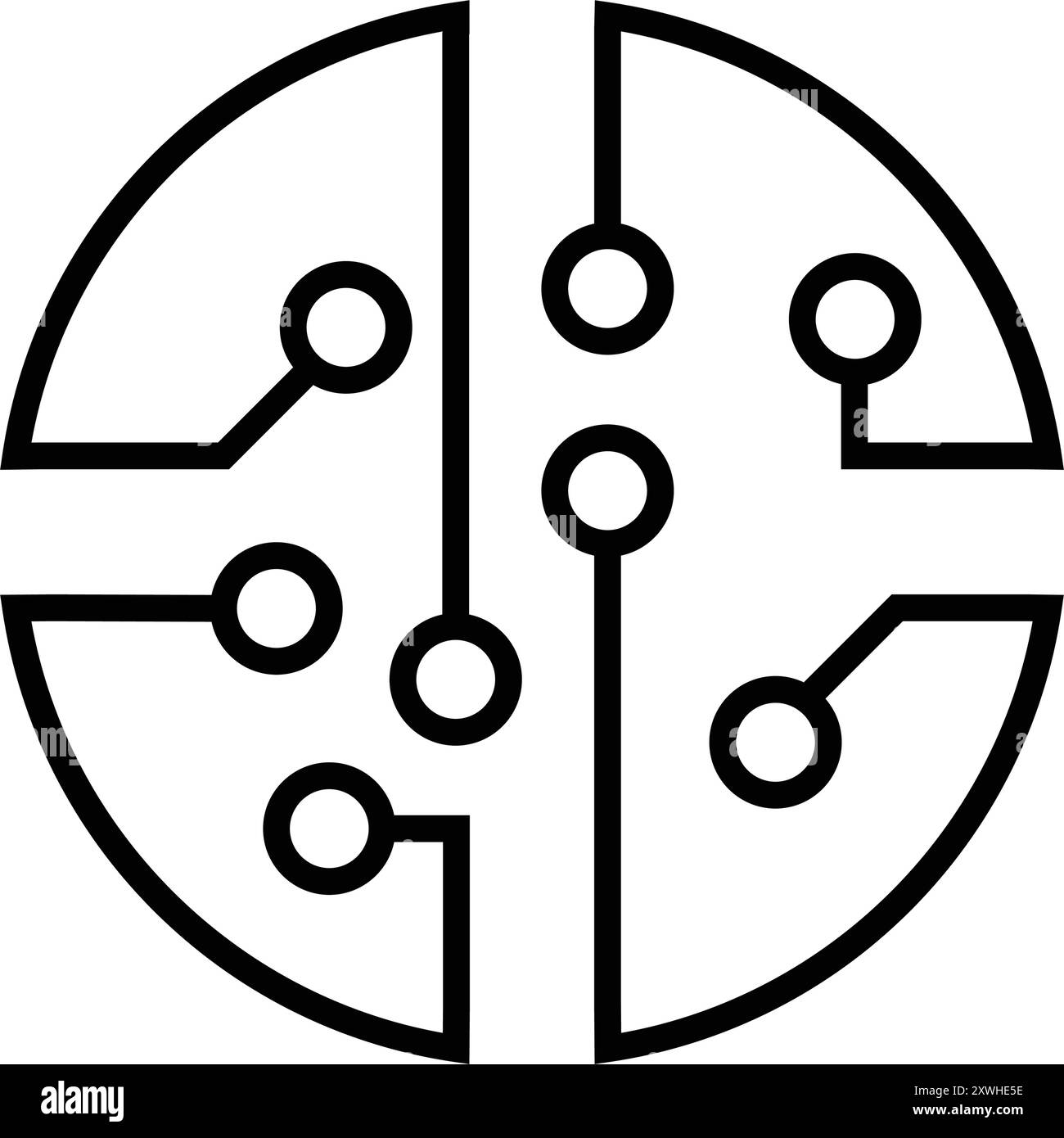 Gear circuit board technology Black and White Stock Photos & Images - Alamy