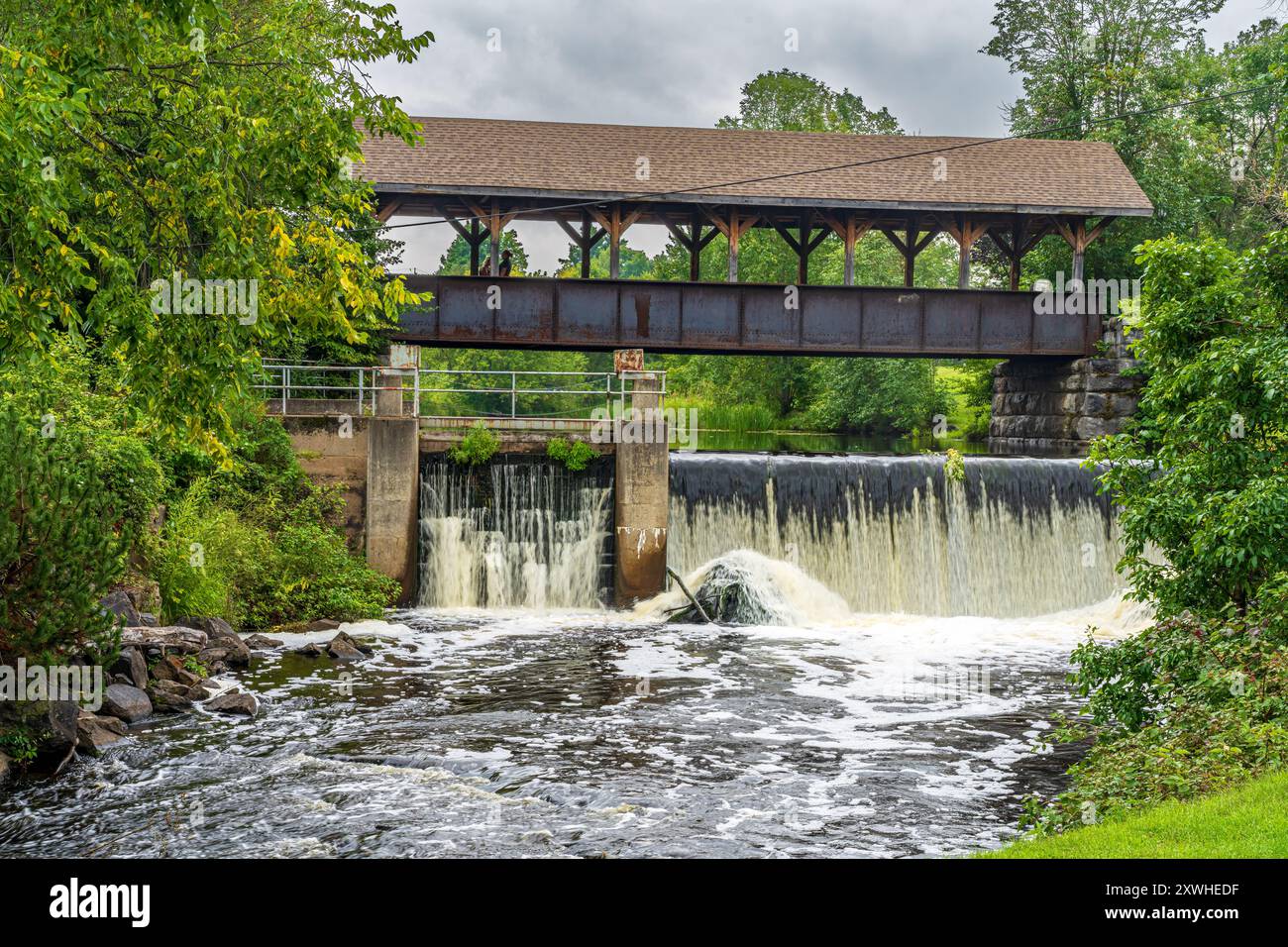 Dam and walkway in the beautiful and quaint Village of Killaloe Station ...