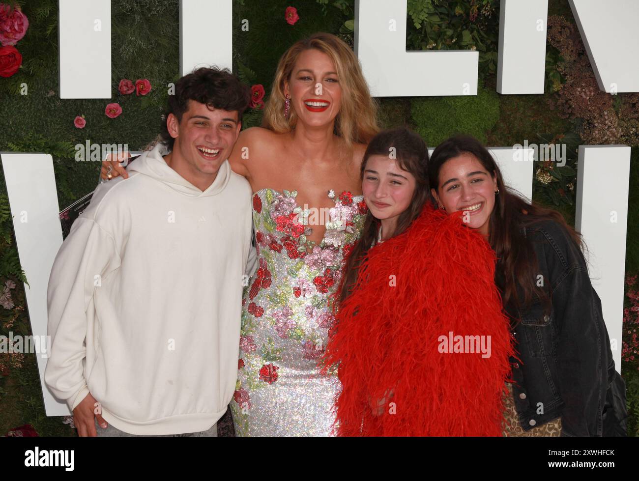London, UK. Blake Lively with fans at the It Ends With Us UK premiere ...