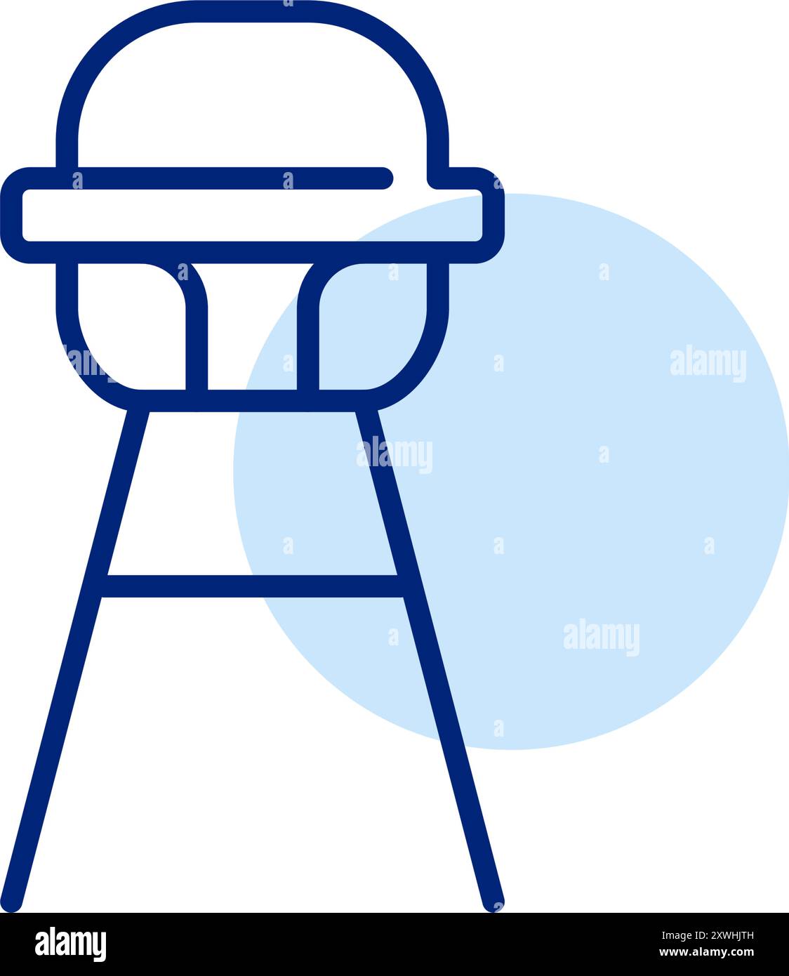 Baby sitting high chair Stock Vector Images - Alamy