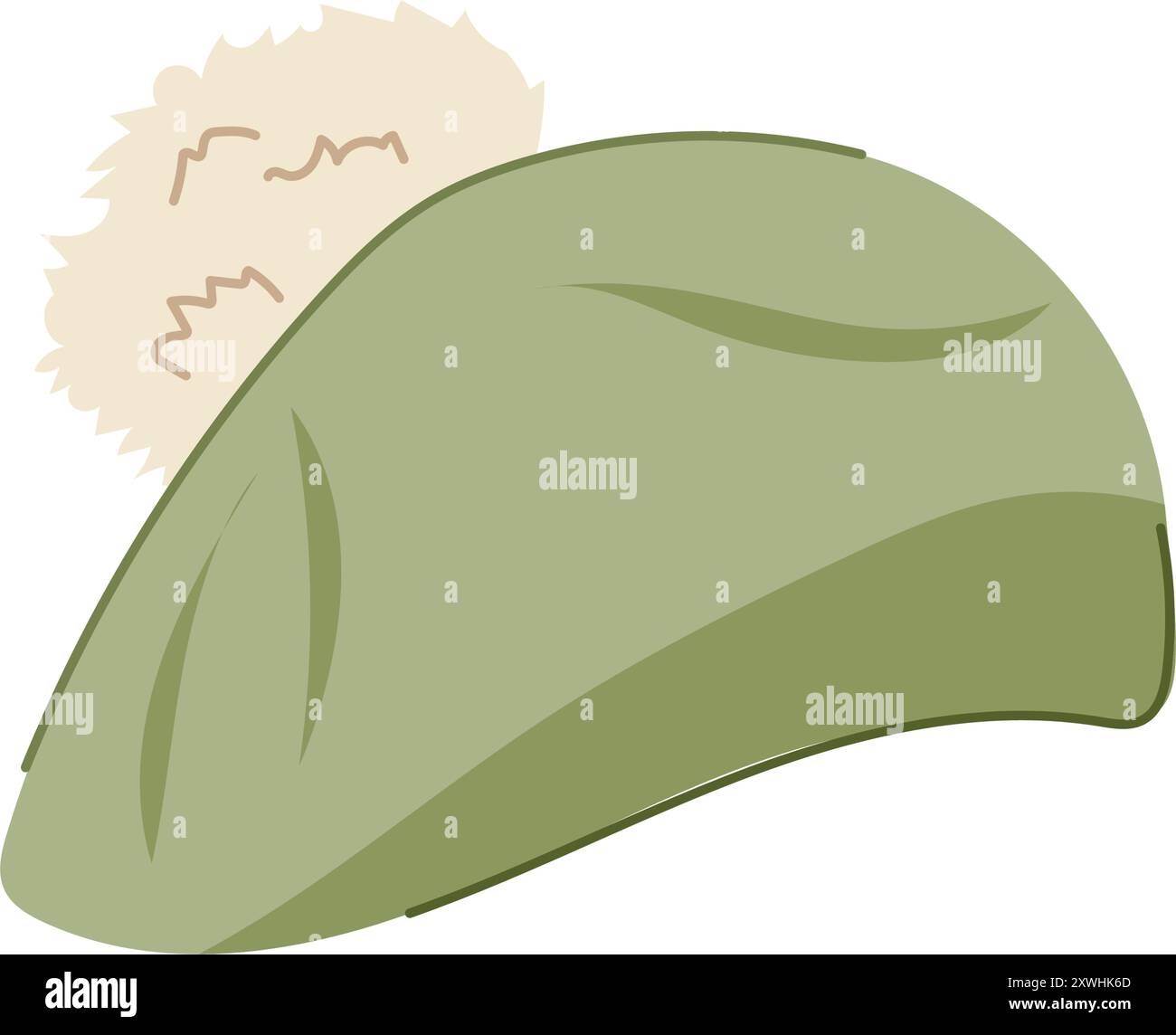 hat beret cartoon vector illustration Stock Vector Image & Art - Alamy