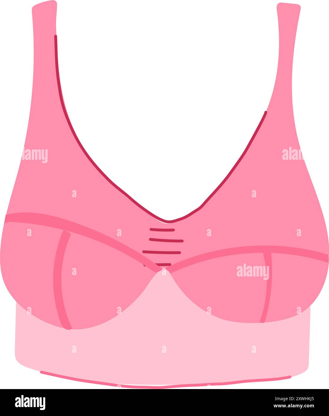 pushup bra modern cartoon vector illustration Stock Vector Image & Art ...