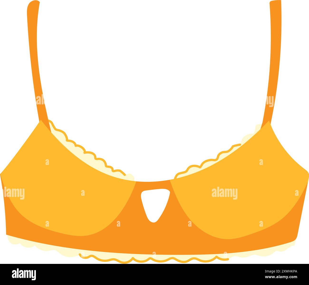 balconette bra modern cartoon vector illustration Stock Vector Image ...