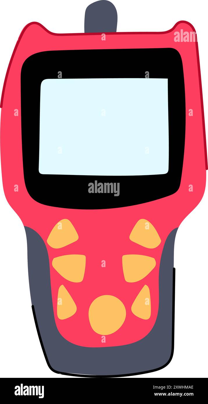 engine car diagnostic scanner cartoon vector illustration Stock Vector ...