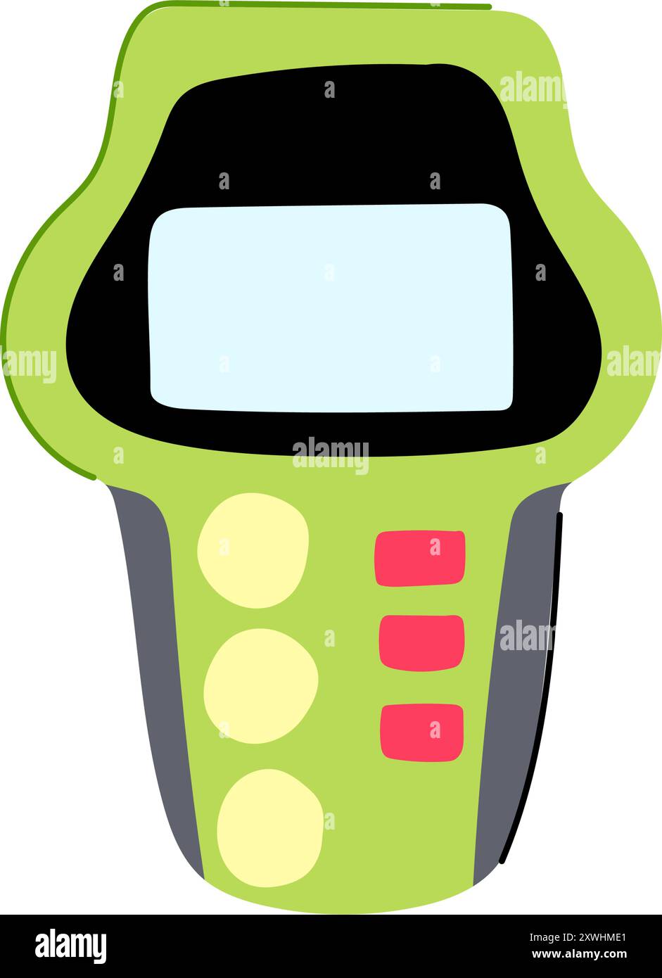 fault car diagnostic scanner cartoon vector illustration Stock Vector ...