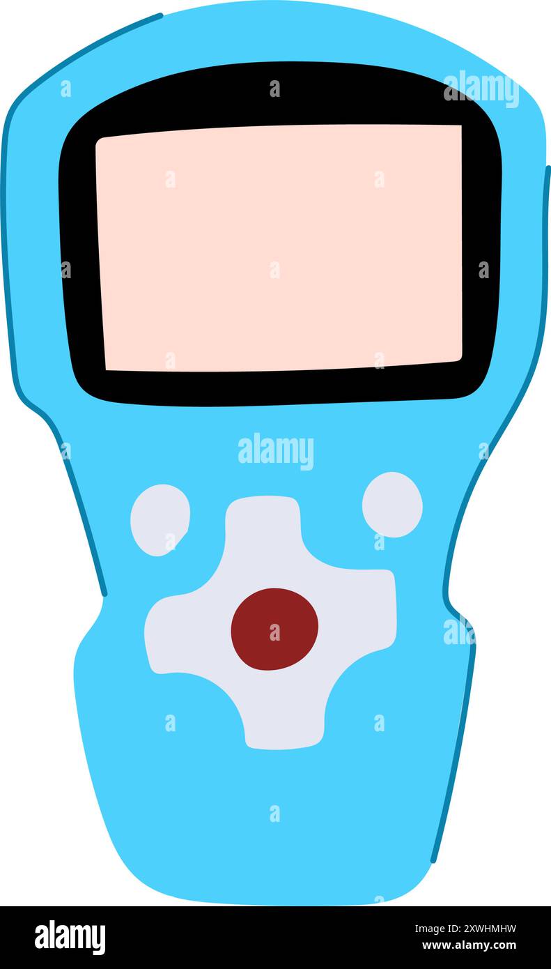 interface car diagnostic scanner cartoon vector illustration Stock ...