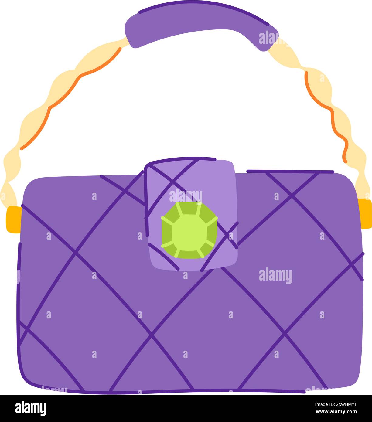 designer clutch bag cartoon vector illustration Stock Vector Image ...