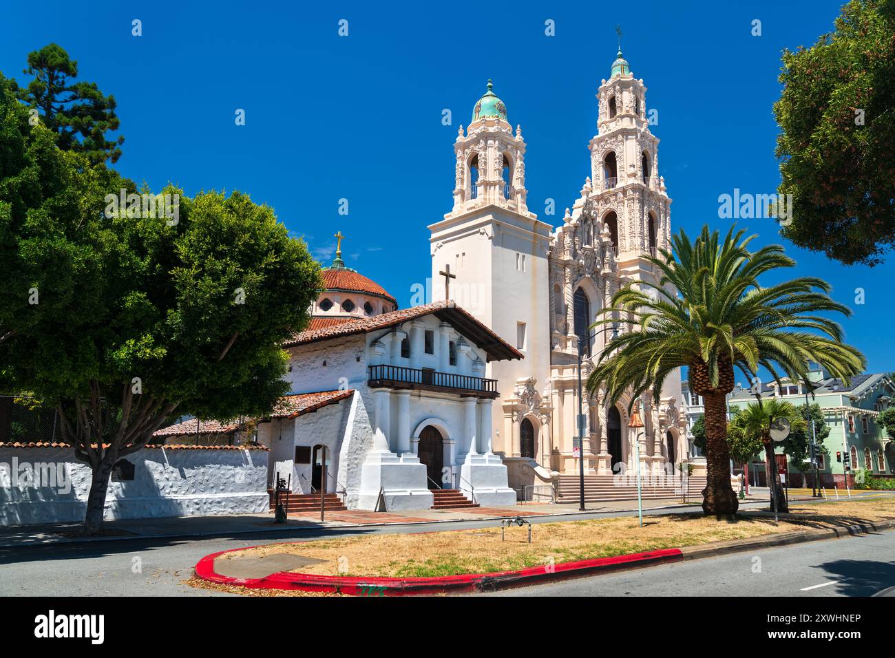 Mission Dolores or Mission San Francisco de Asis in San Francisco, a ...