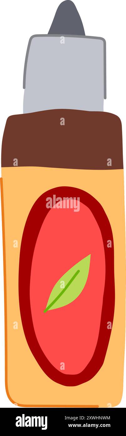 soothing massage oil cartoon vector illustration Stock Vector Image ...