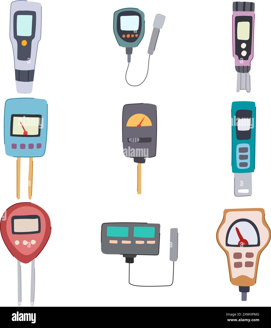 ph meter set cartoon vector illustration Stock Vector Image & Art - Alamy