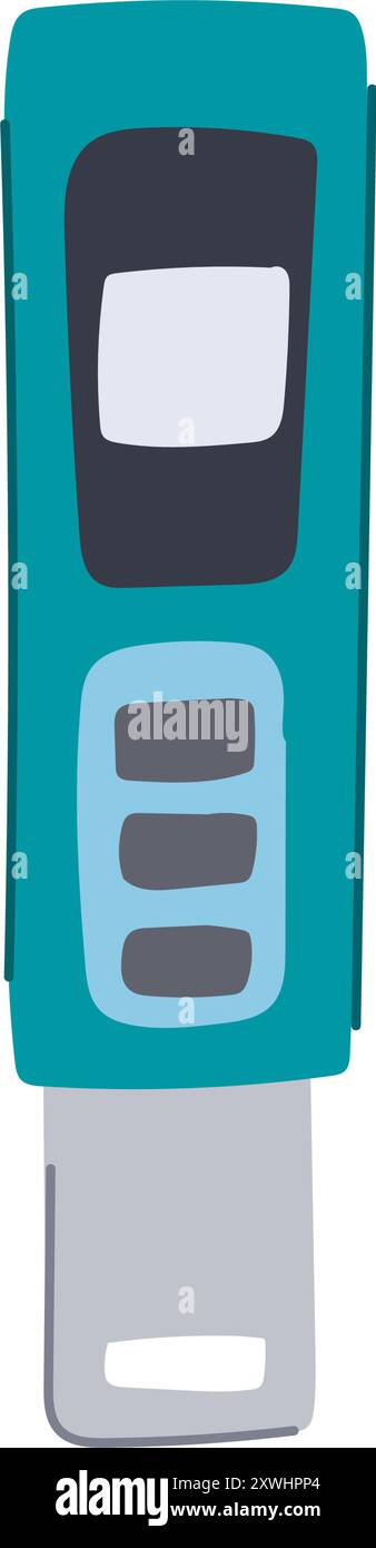 calibration ph meter cartoon vector illustration Stock Vector Image ...