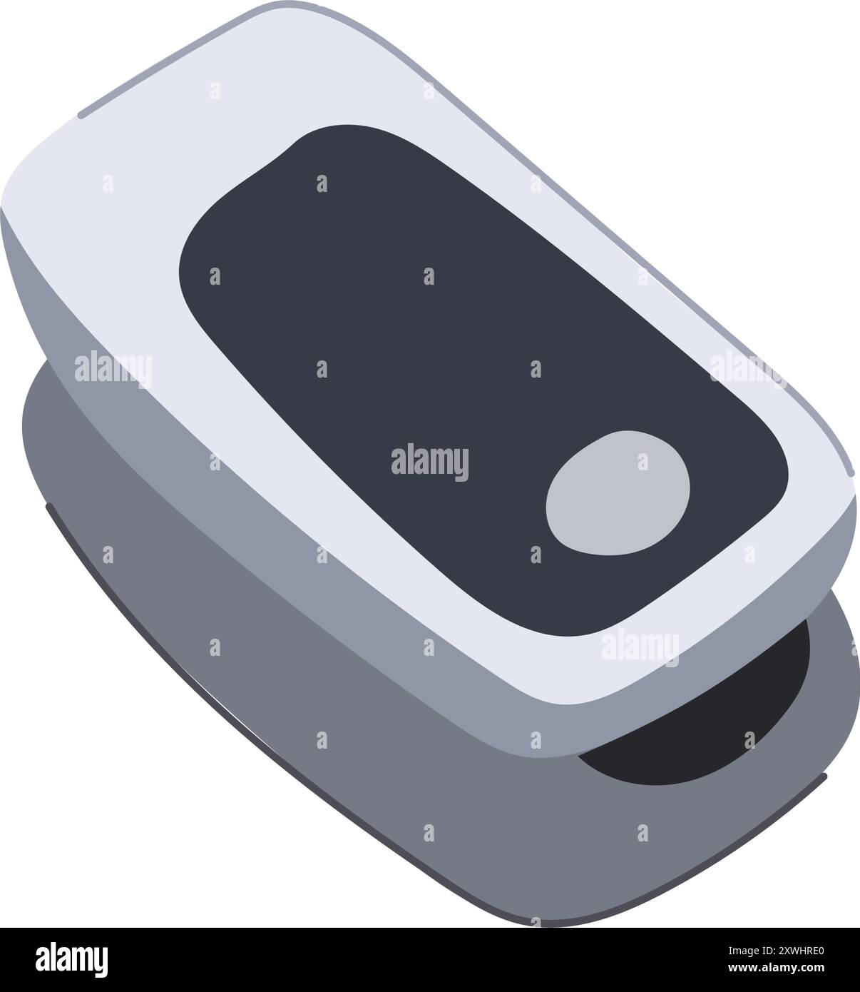 fingertip pulse oximeter cartoon vector illustration Stock Vector Image ...