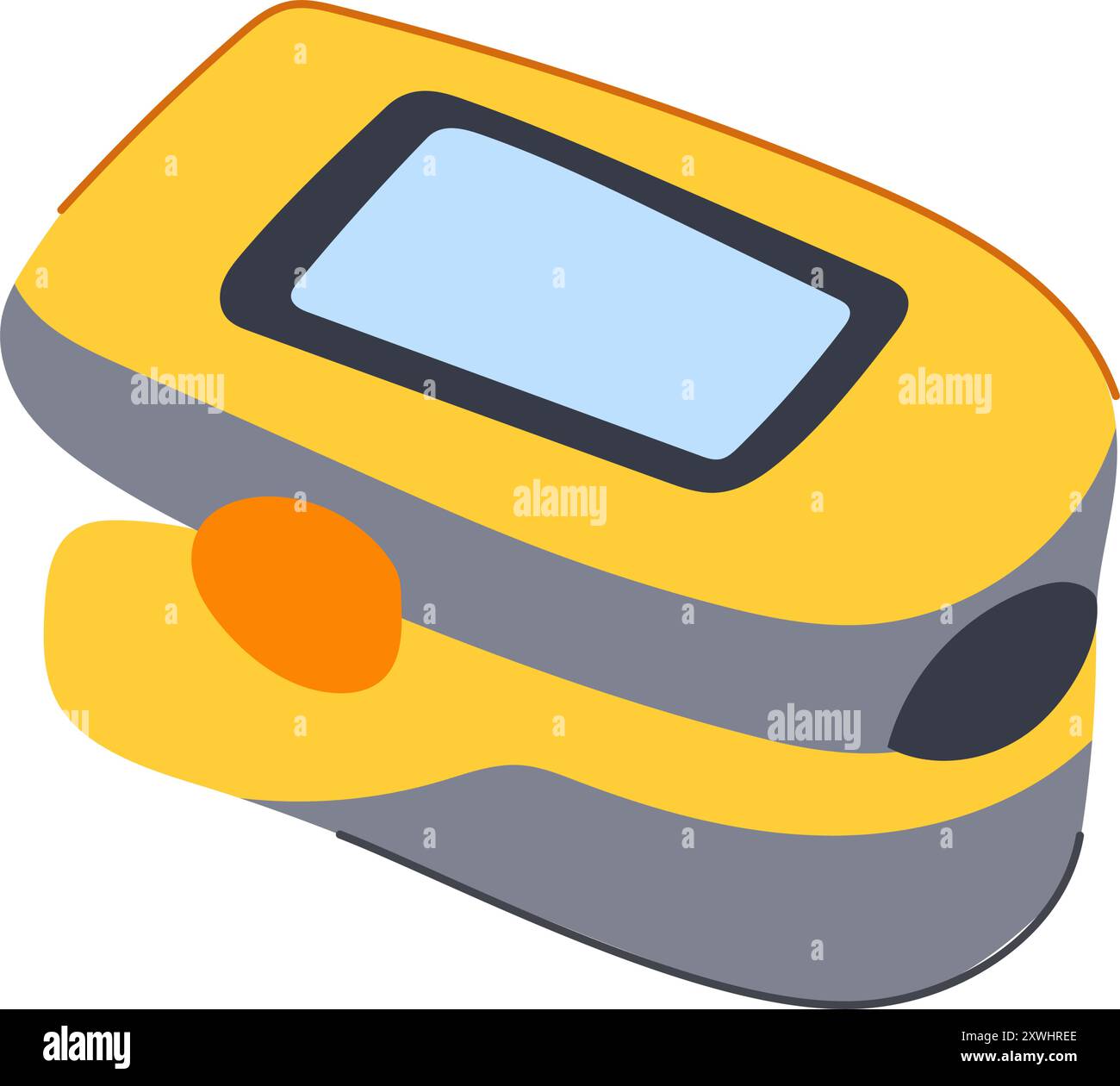 health pulse oximeter cartoon vector illustration Stock Vector Image ...