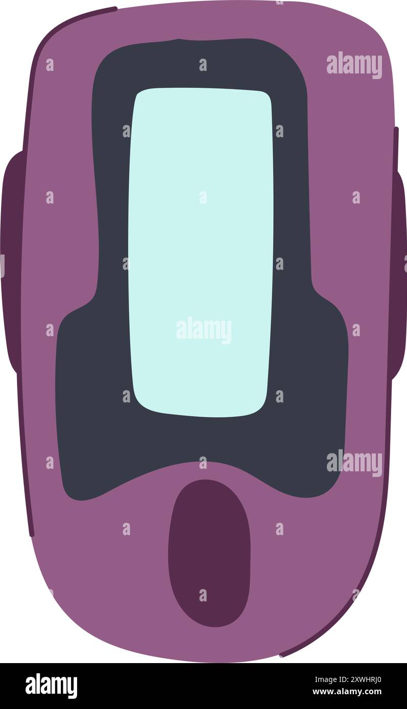 measurement pulse oximeter cartoon vector illustration Stock Vector ...