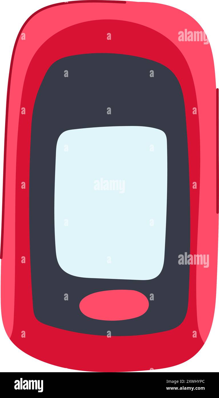 device pulse oximeter cartoon vector illustration Stock Vector Image ...
