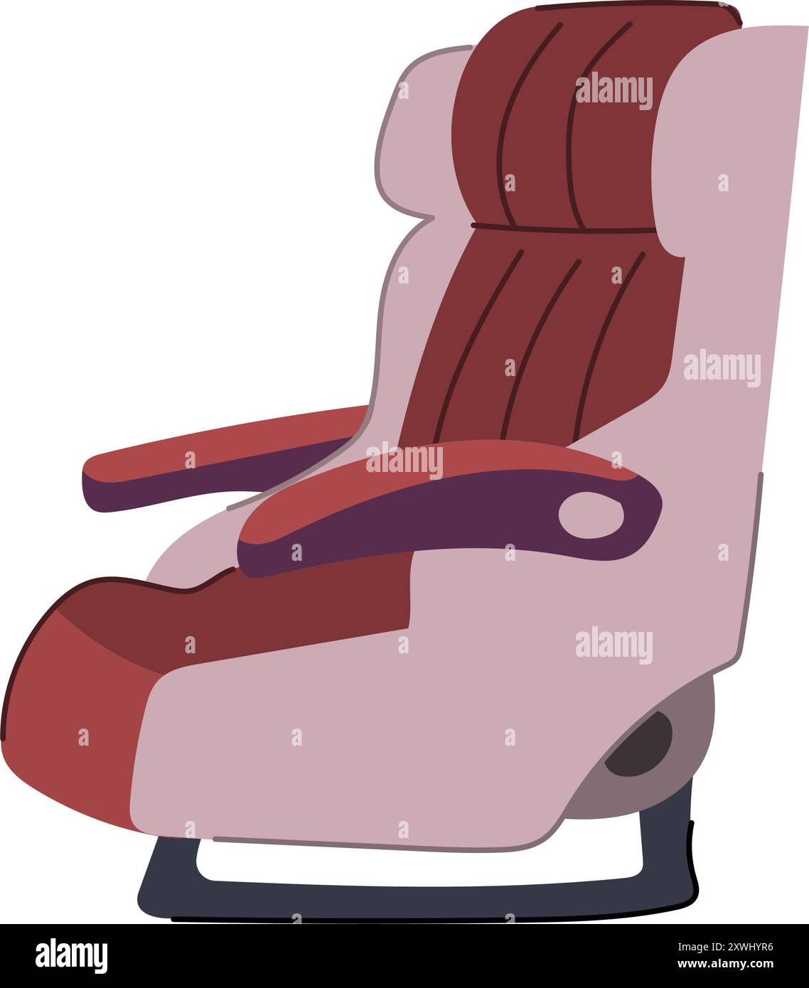 window seat airplane cartoon vector illustration Stock Vector Image ...