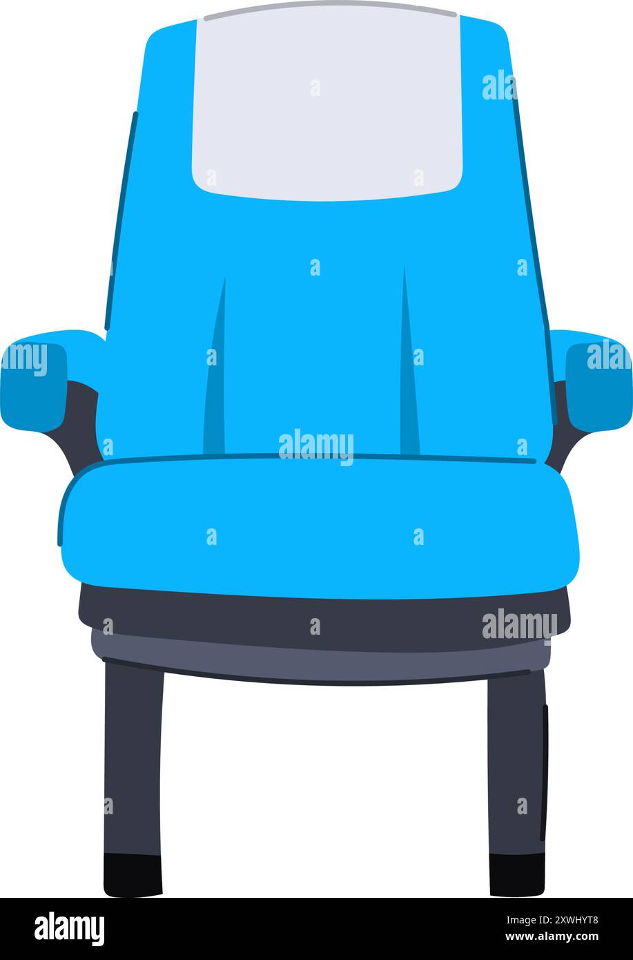middle seat airplane cartoon vector illustration Stock Vector Image ...