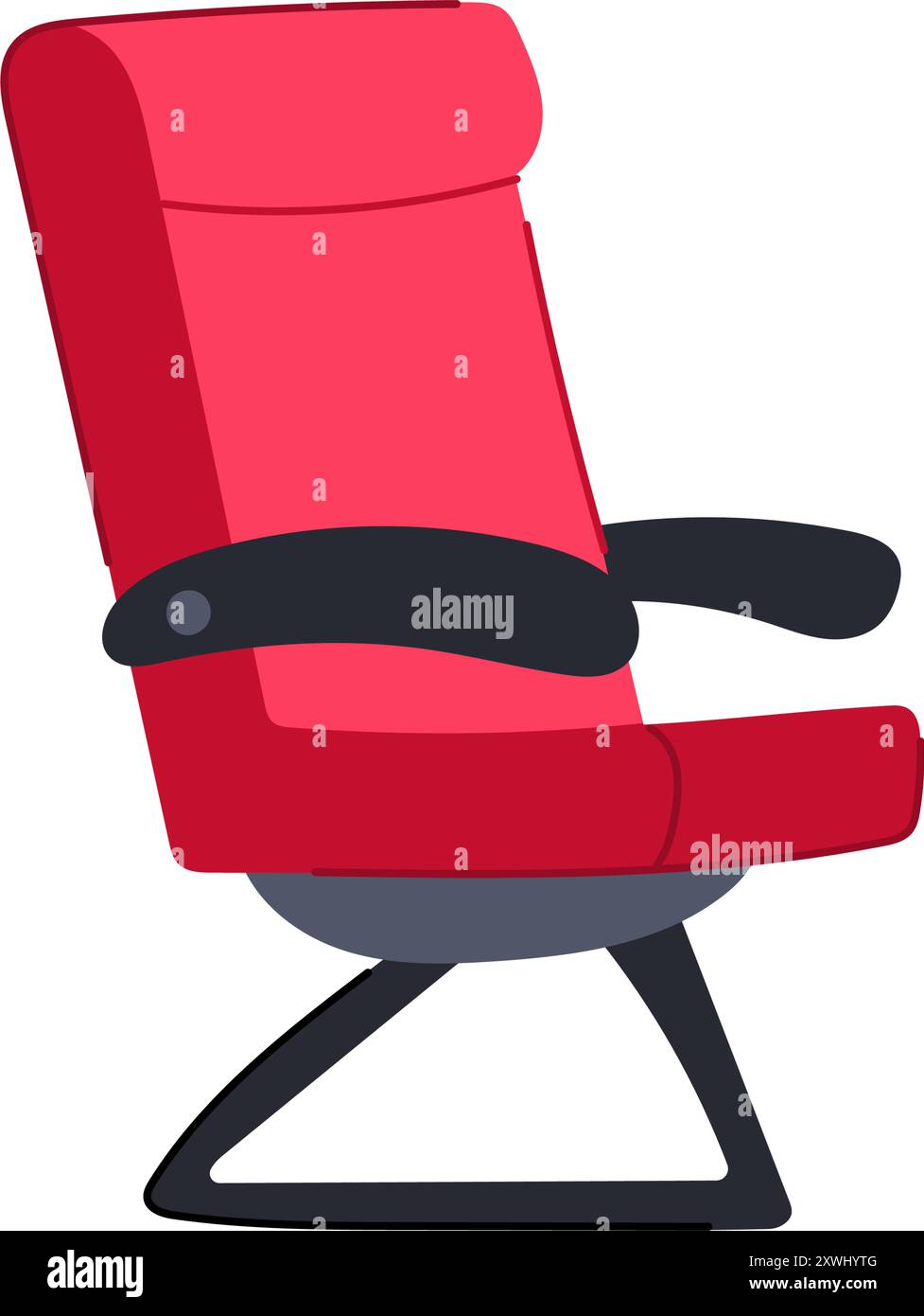 flight seat airplane cartoon vector illustration Stock Vector Image ...