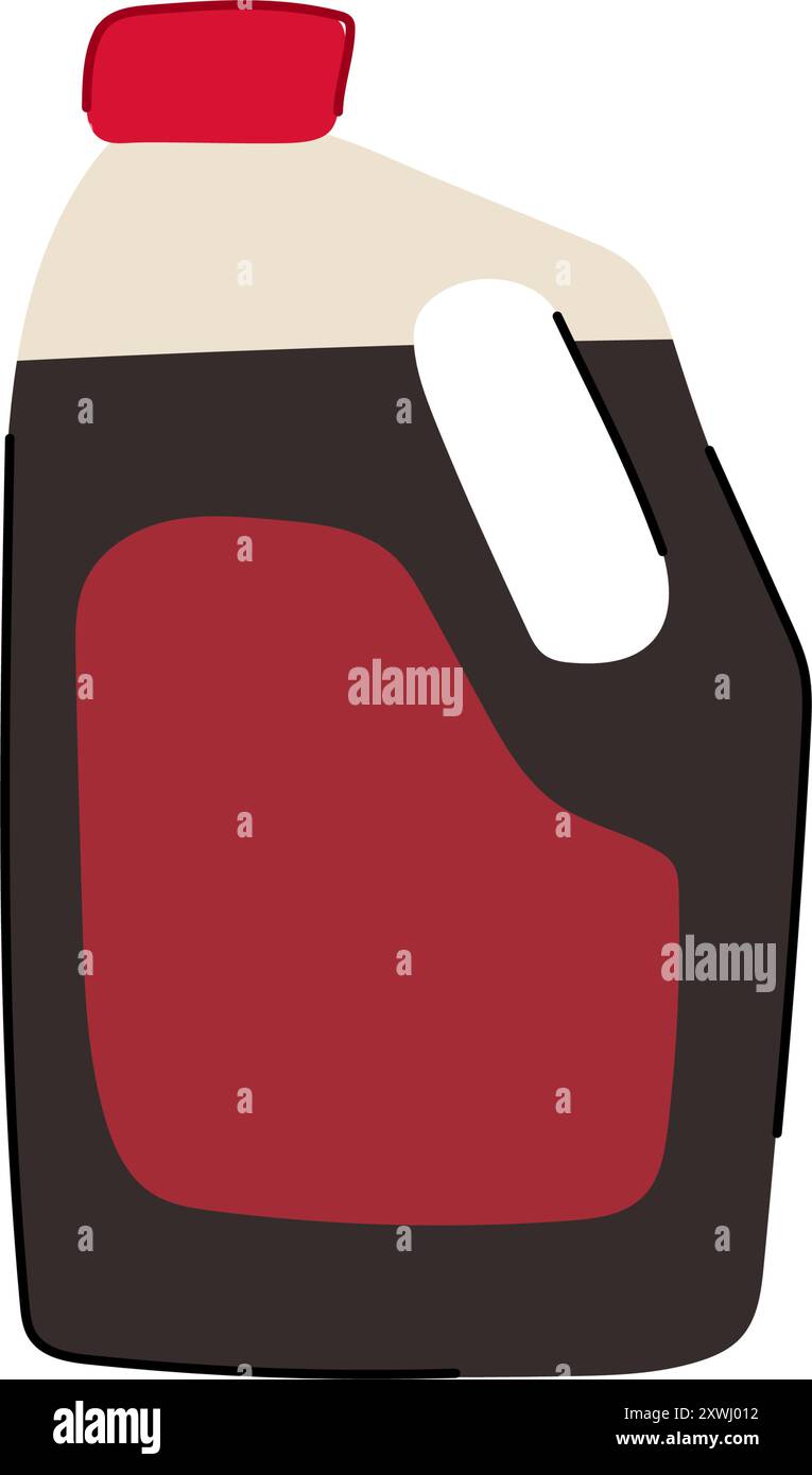 condiment soy sauce cartoon vector illustration Stock Vector Image ...