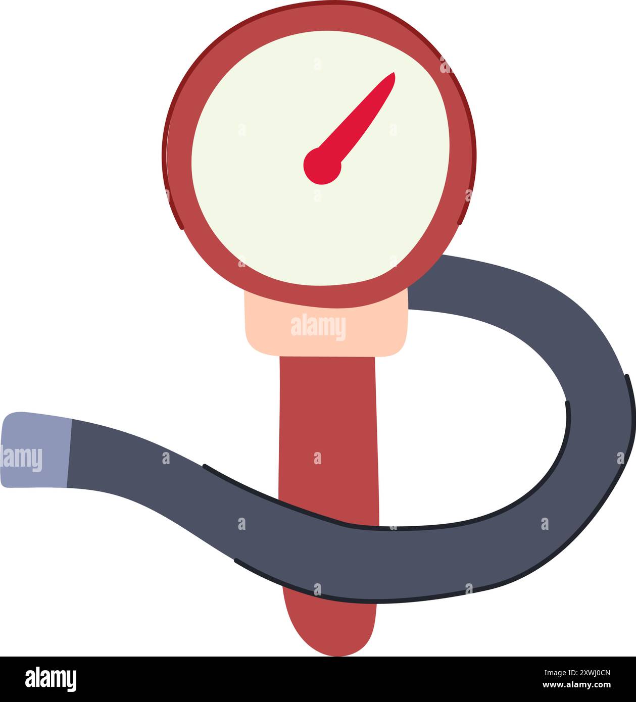 measurement spirometer cartoon vector illustration Stock Vector Image ...