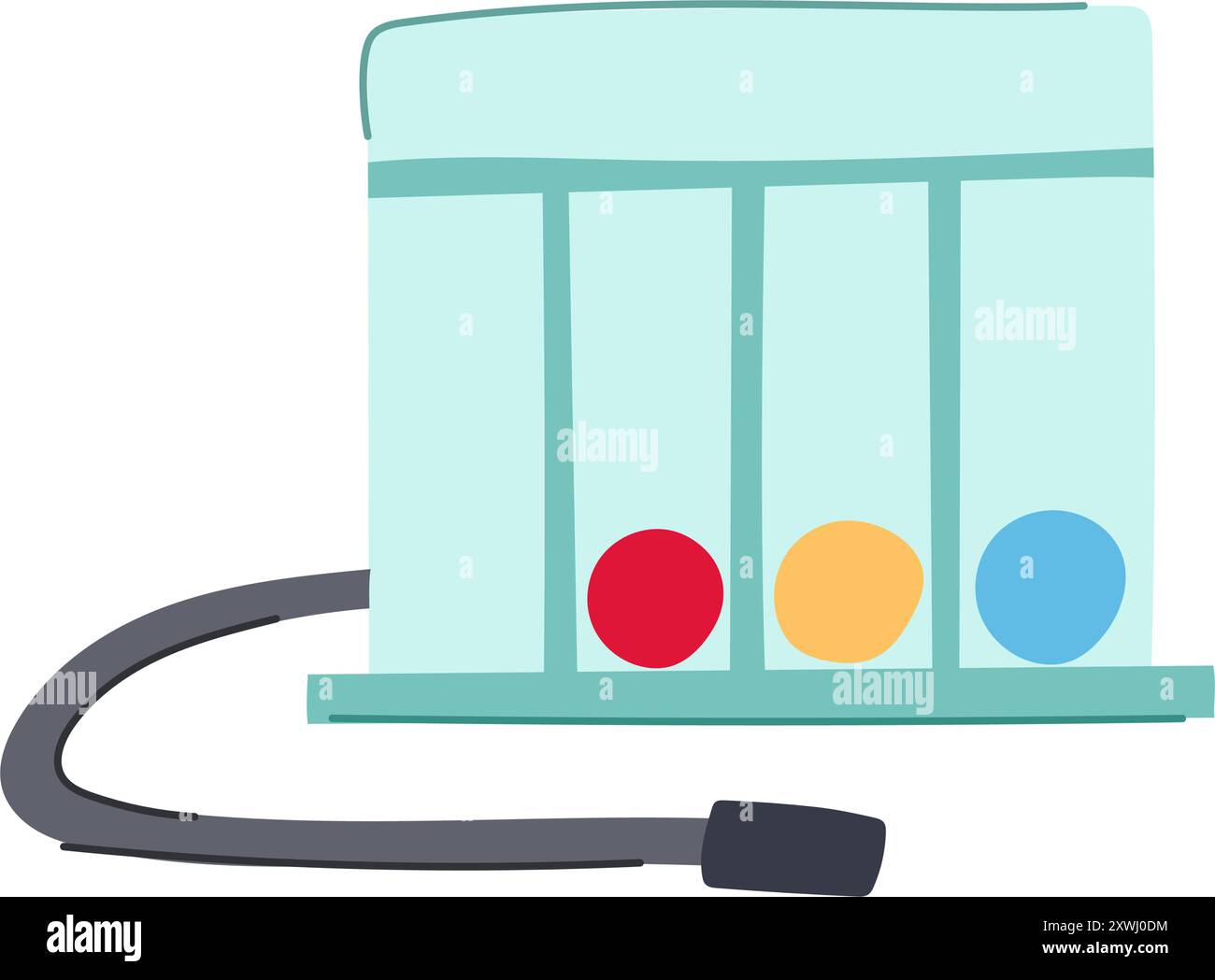 volume spirometer cartoon vector illustration Stock Vector Image & Art ...