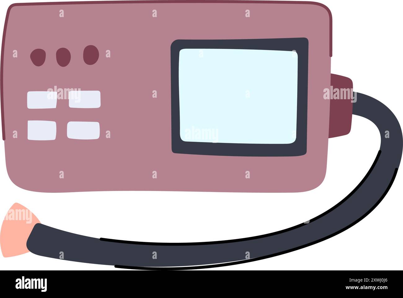 health spirometer cartoon vector illustration Stock Vector Image & Art ...