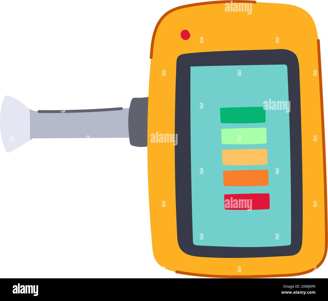 airflow spirometer cartoon vector illustration Stock Vector Image & Art ...
