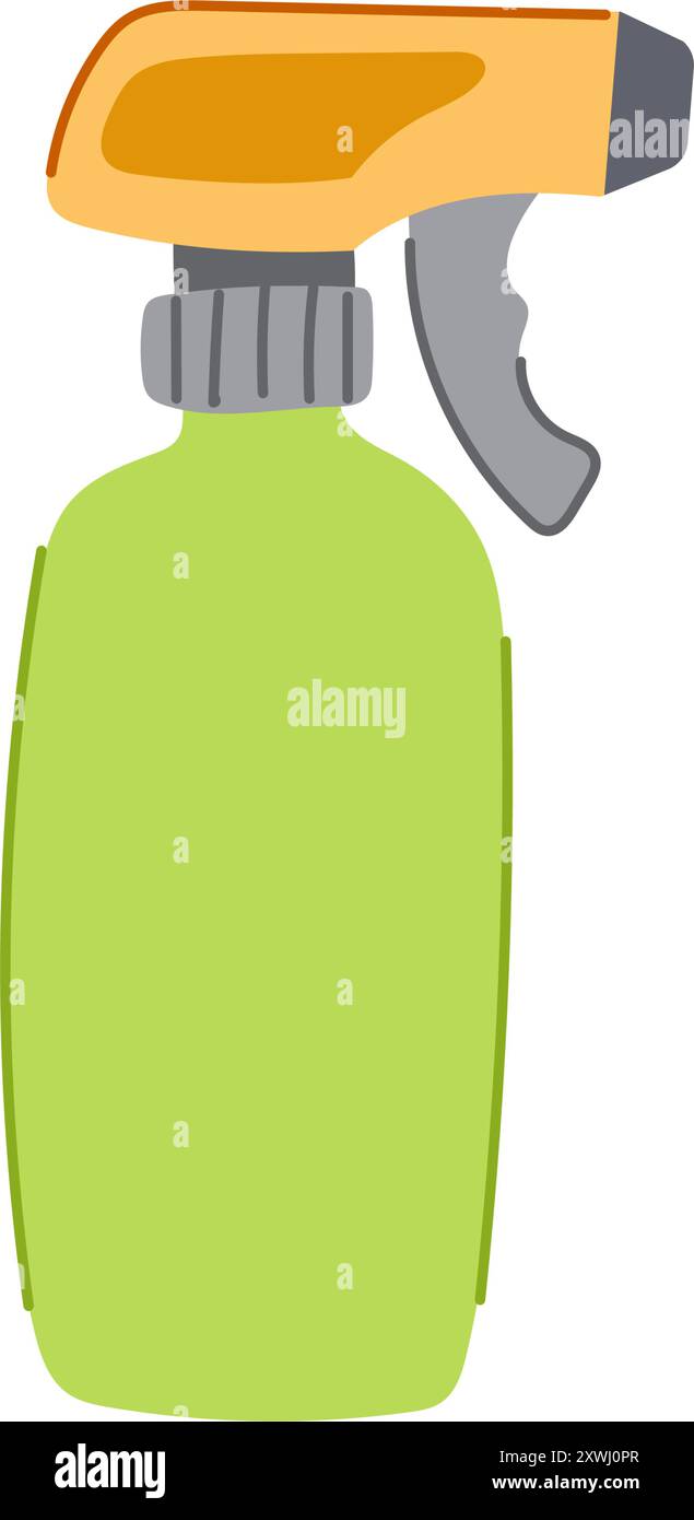 dispenser spray bottle cartoon vector illustration Stock Vector Image ...