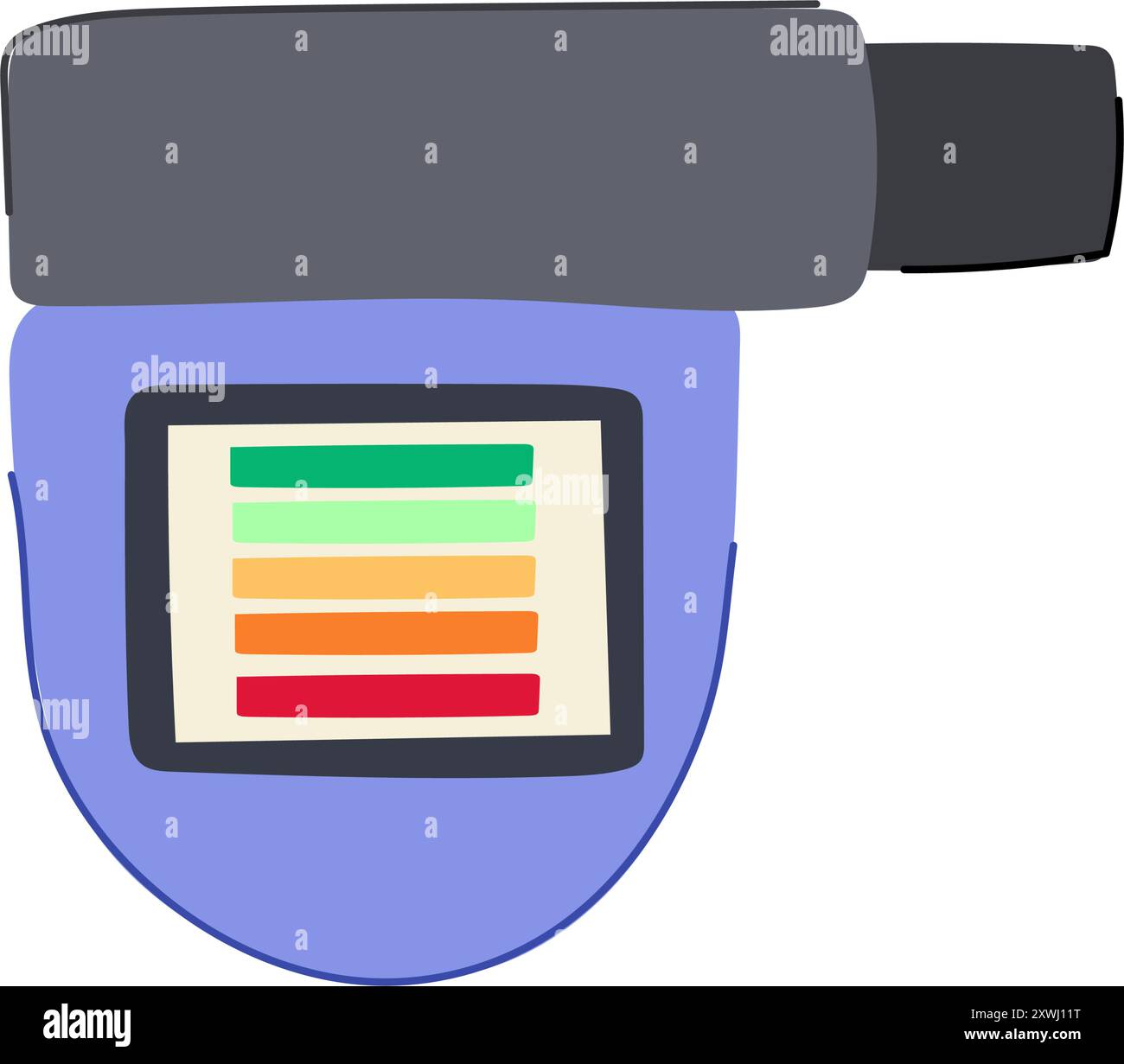 respiratory spirometer cartoon vector illustration Stock Vector Image ...
