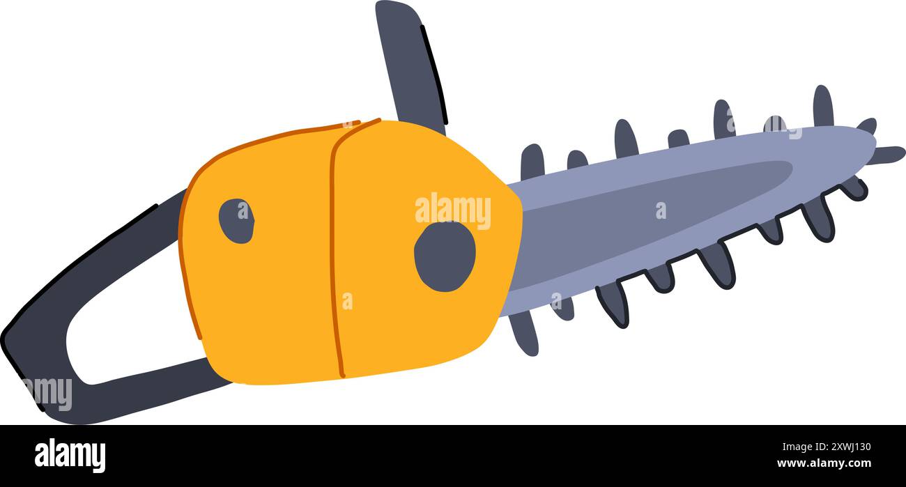 safety tree trimmer cartoon vector illustration Stock Vector Image ...