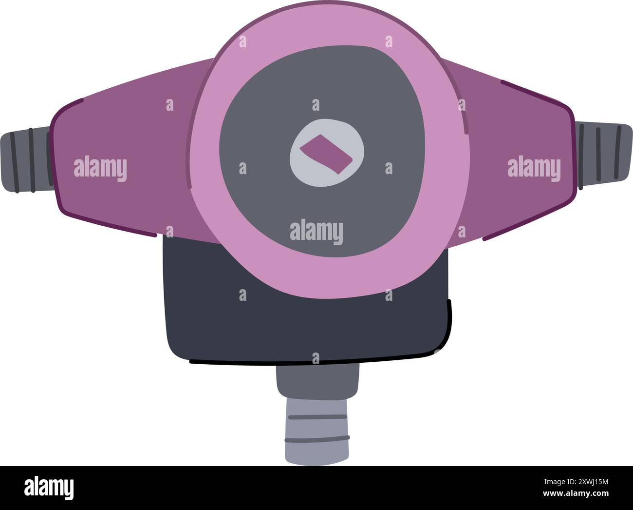 plumbing water circulation pump cartoon vector illustration Stock ...