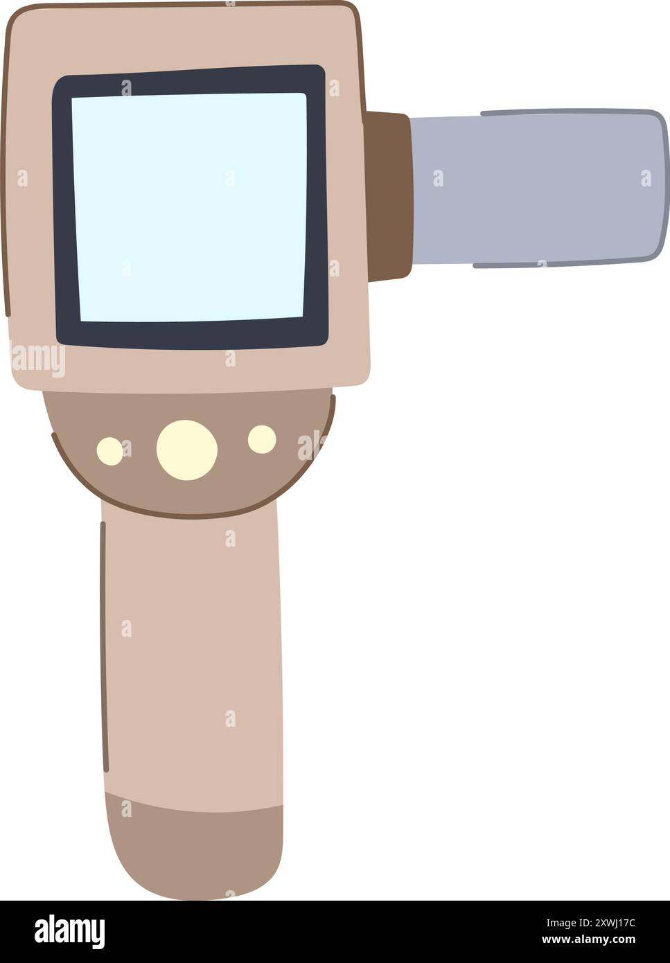 pulmonary spirometer cartoon vector illustration Stock Vector Image ...