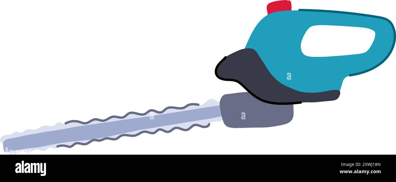 lopper tree trimmer cartoon vector illustration Stock Vector Image ...