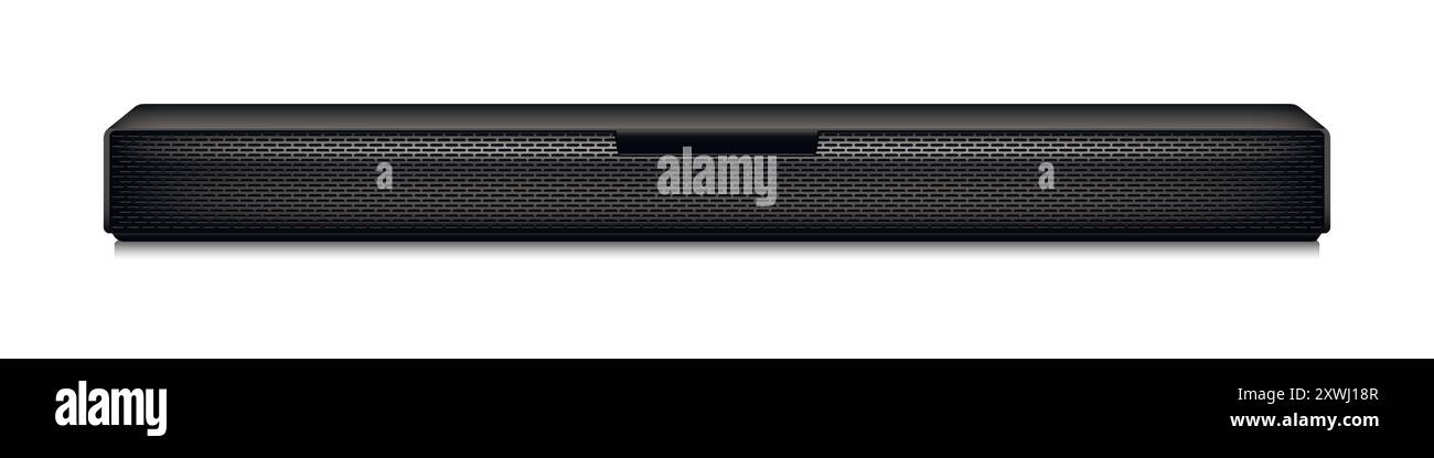 Modern soundbar isolated on white background. Vector illustration Stock ...