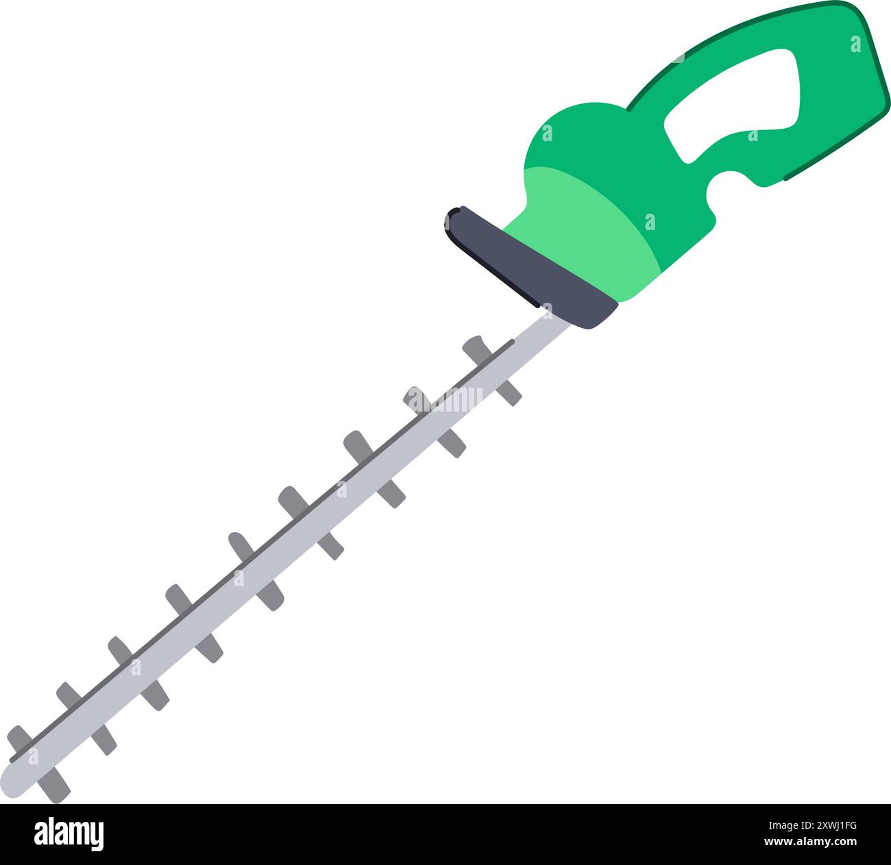 trimming tree trimmer cartoon vector illustration Stock Vector Image ...