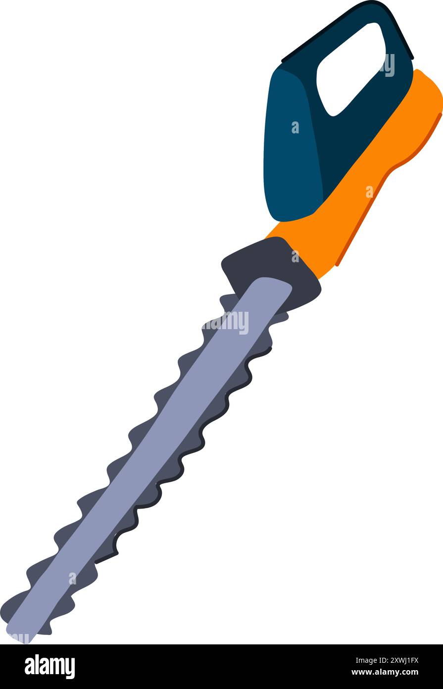 cutting tree trimmer cartoon vector illustration Stock Vector Image ...