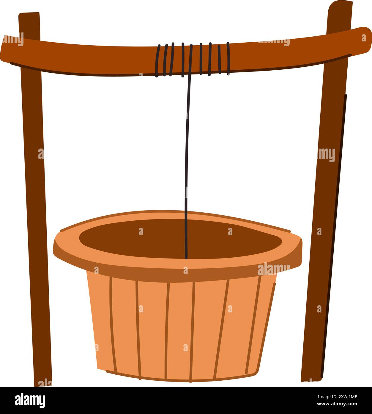 pump well water cartoon vector illustration Stock Vector Image & Art ...