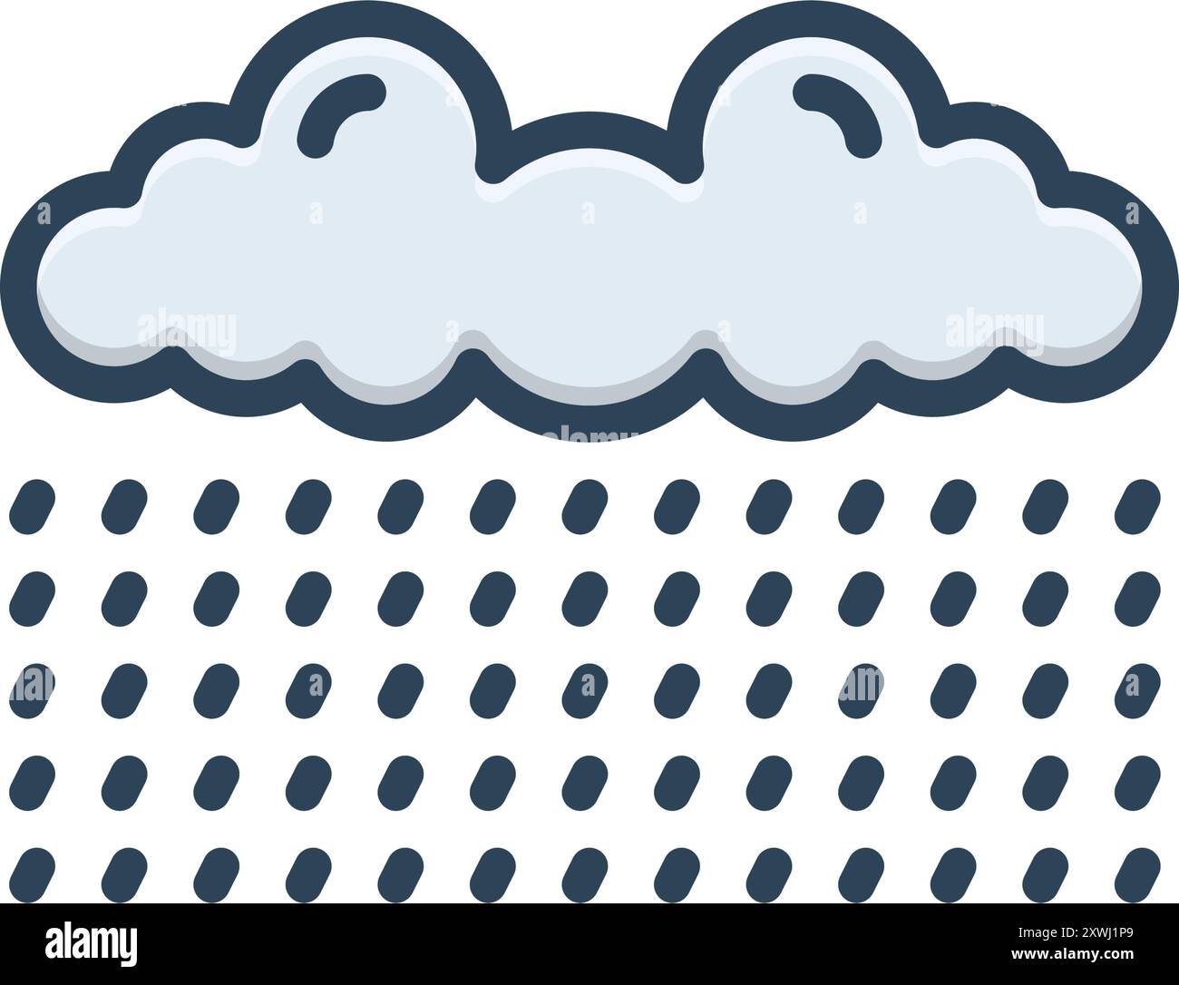 Very heavy rain rainfall Stock Vector Images - Alamy