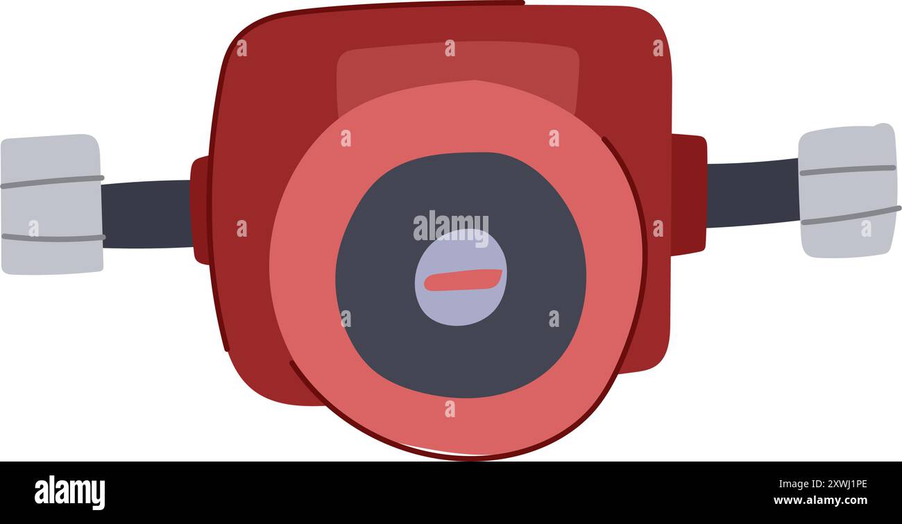 motor water circulation pump cartoon vector illustration Stock Vector ...