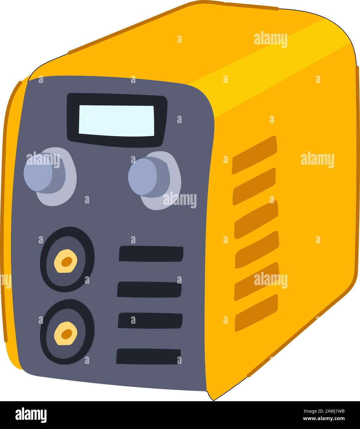 torch welding machine cartoon vector illustration Stock Vector Image ...