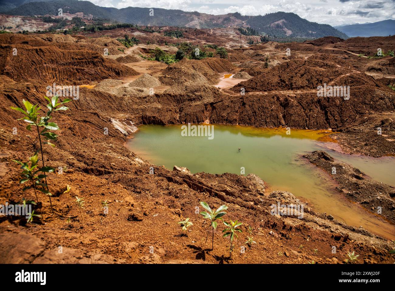 Pollution from nickel extraction hi-res stock photography and images ...
