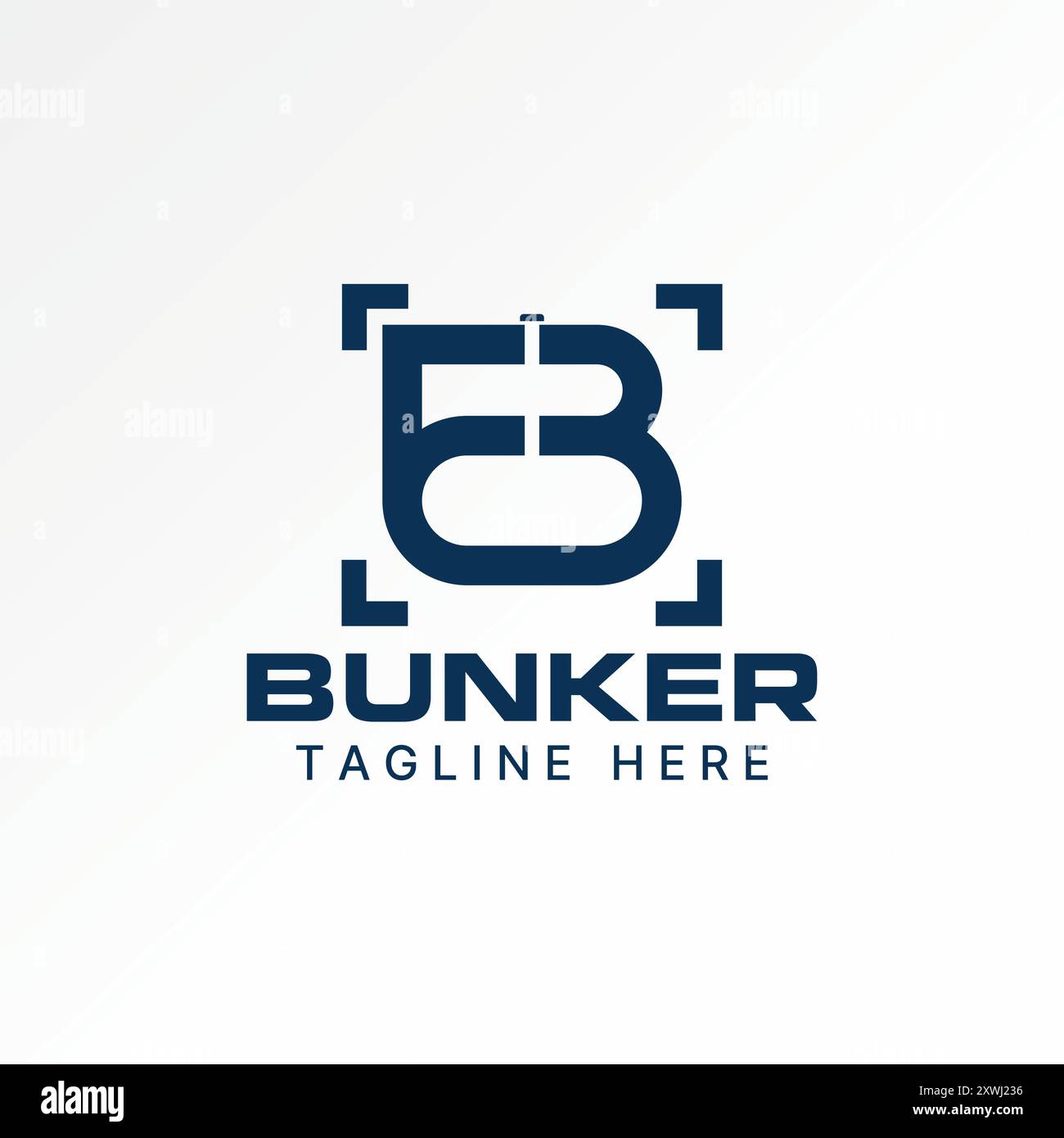 Logo design graphic concept abstract creative premium vector stock initial B font septic storage ...