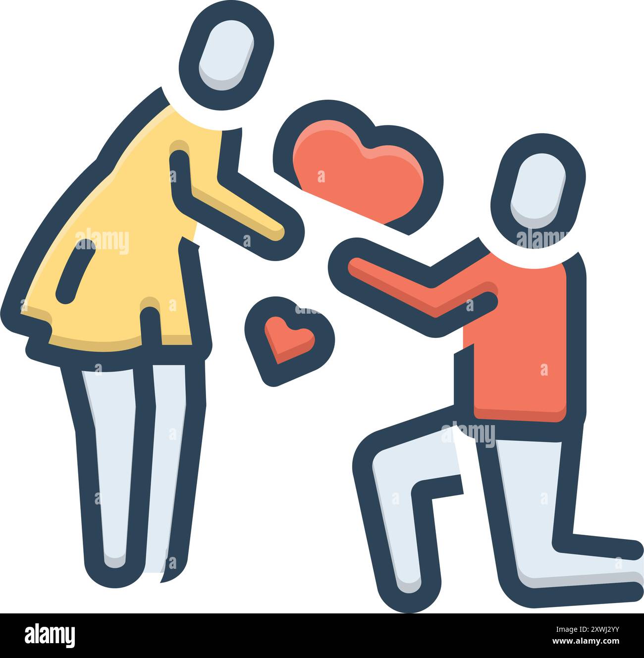 Icon for declaration of love, paramour Stock Vector Image & Art - Alamy