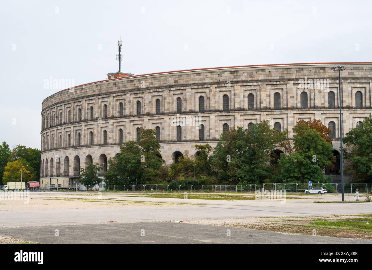 The Kongresshalle in Nürnberg at the The Nazi party rally grounds ...