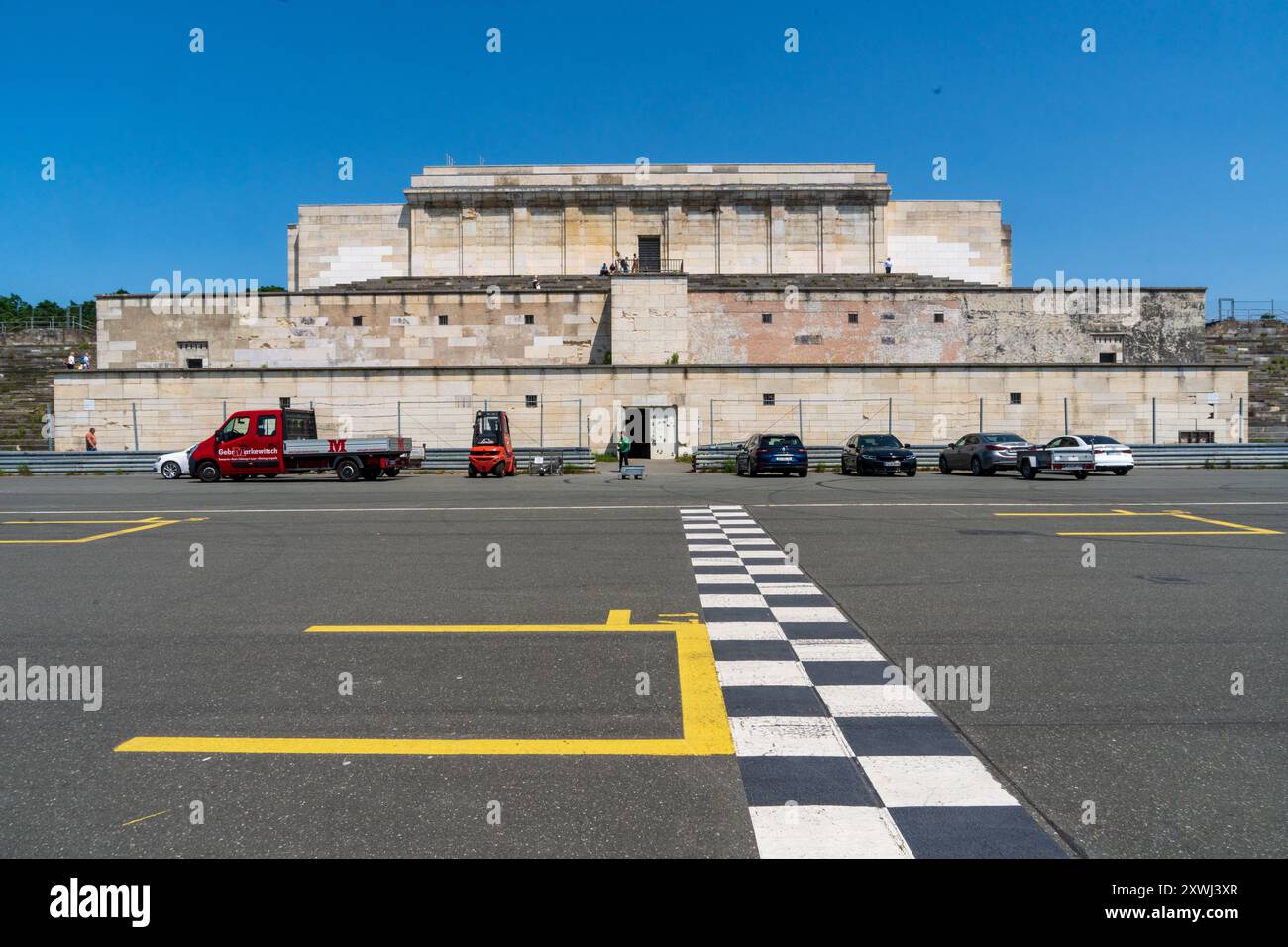 The Nazi party rally grounds, The Zeppelinfield Grandstand ...