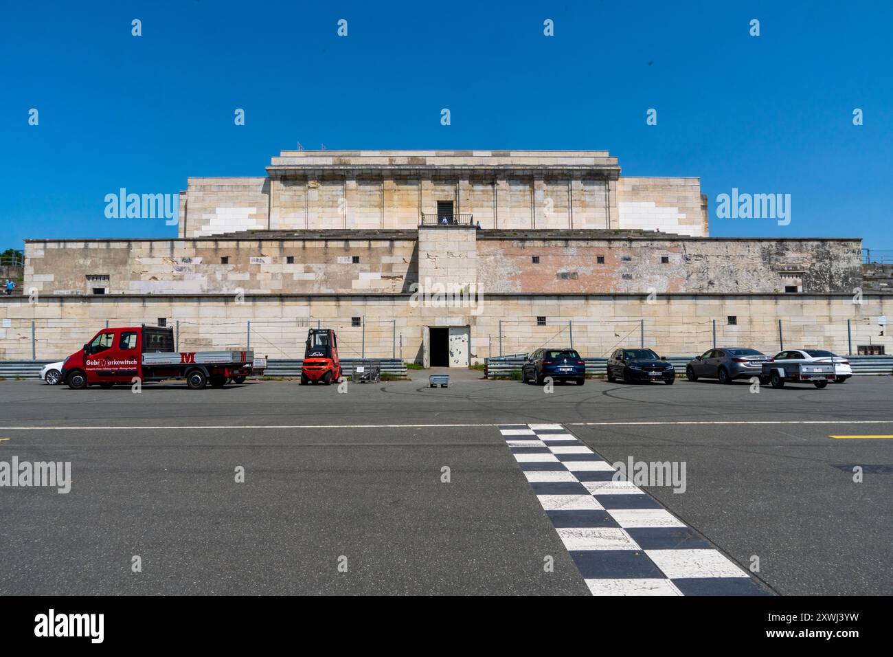 The Nazi party rally grounds, The Zeppelinfield Grandstand ...