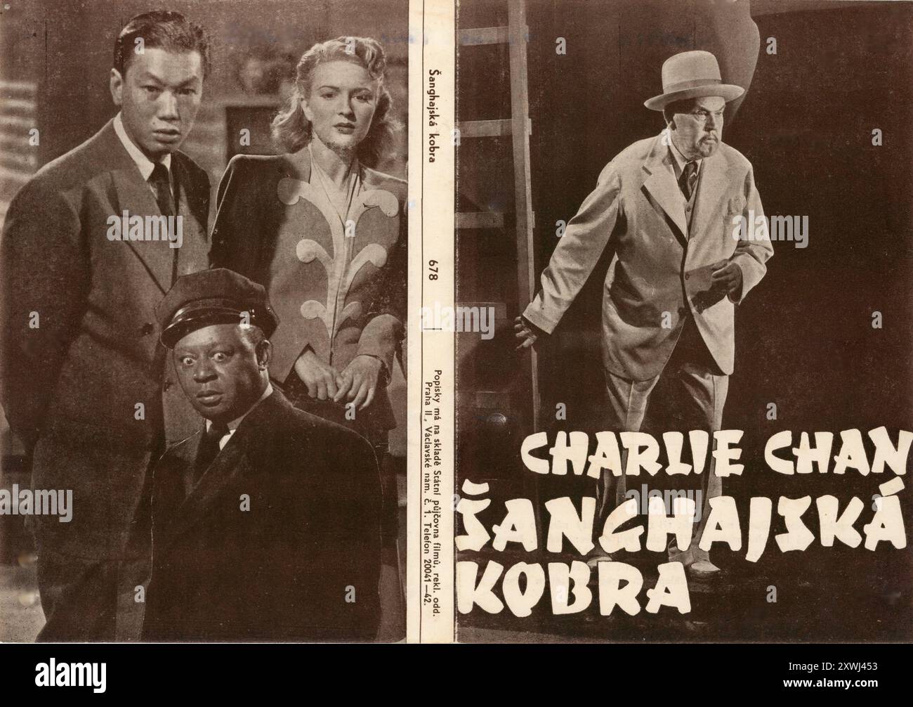 Back and front covers of Czech programme for SIDNEY TOLER as Charlie ...