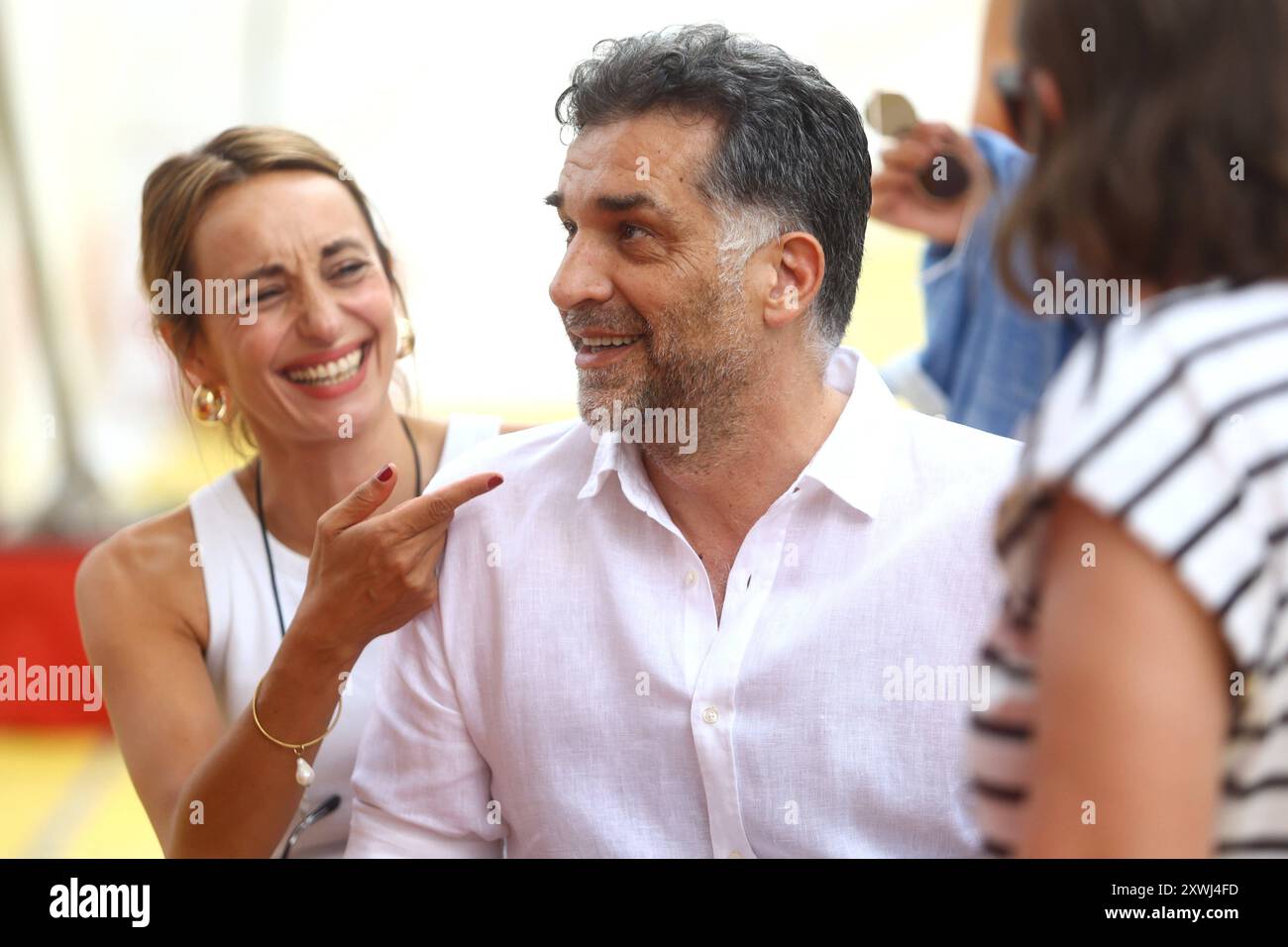 Sarajevo, BiH, 170824. Director Danis Tanovic at the coffee during 30th ...