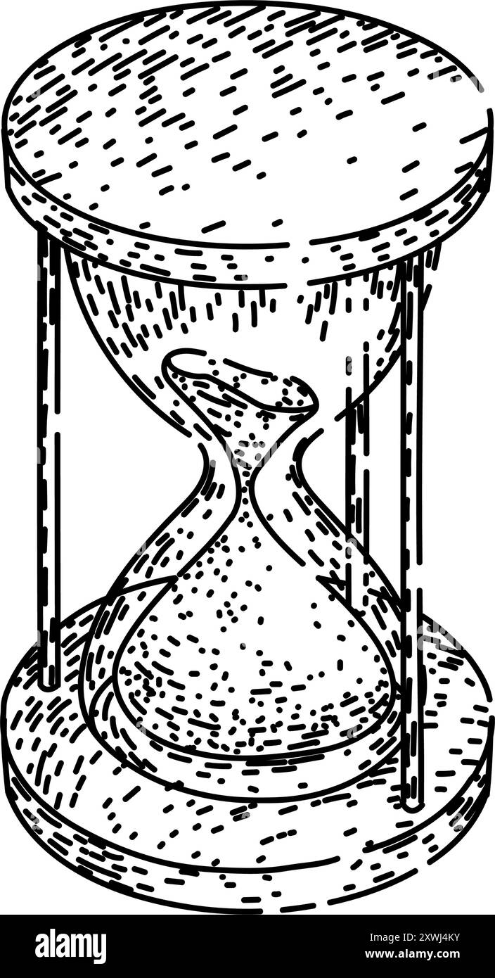 timer hourglass sketch hand drawn vector Stock Vector Image & Art - Alamy