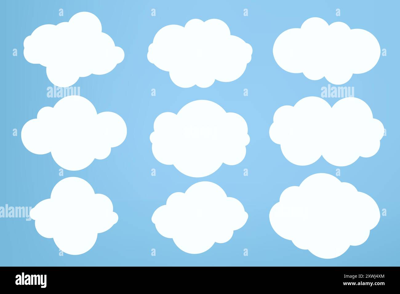 white clouds object used in cloud concepts, clouds element, clouds ...